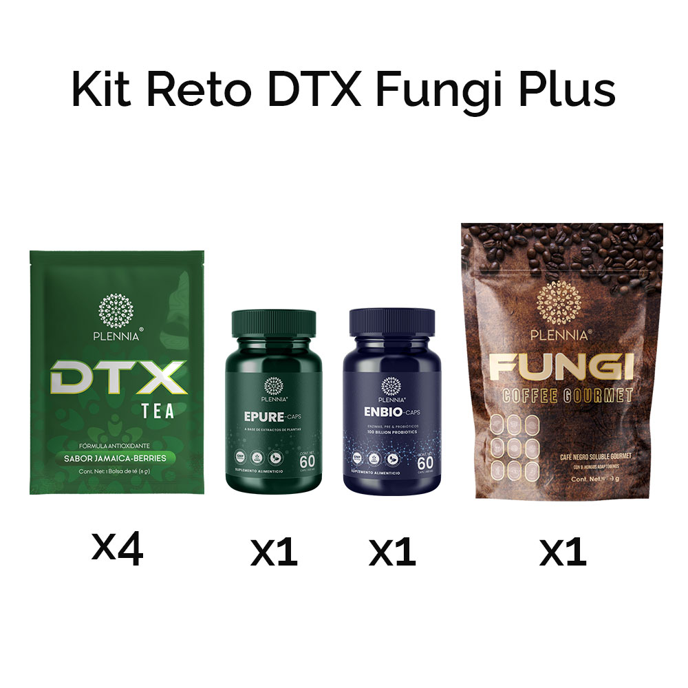 Kit Reto DTX Fungi Coffee Plus - La Libertad es la Meta